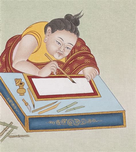 Related Tibetan Scripts Thönmi Sambhota Thangka