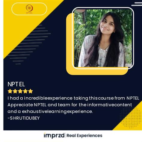 Shruti Dubey On Linkedin Nptel