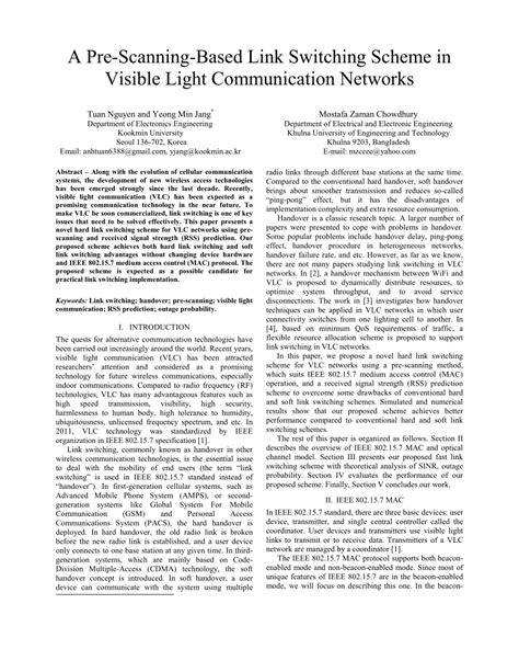 pdf a pre scanning based link switching scheme in visible light