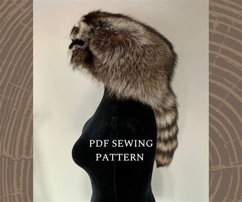 Fur Hat With Tail Sewing Pattern Davey Crockett Daniel Boone Etsy