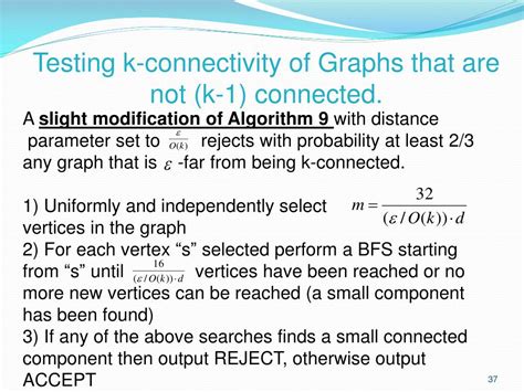 Ppt Testing K Edge Connectivity In Bounded Degree Graphs Lecture By Aviad Lipiner Powerpoint
