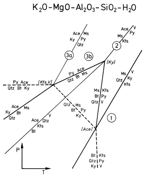 Schematic Partial PT Grid Involving The Mineral Components Fig Download Scientific Diagram