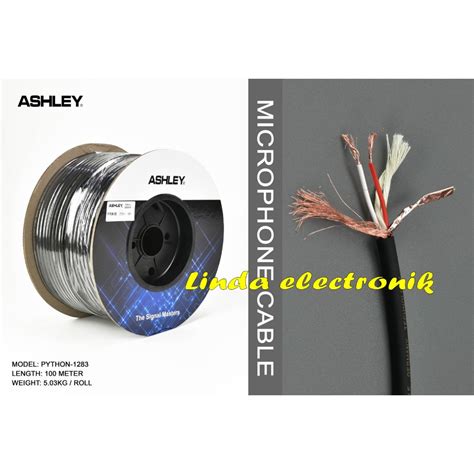 Jual Kabel Mic Ashley Python 1283 1 Roll 100 Meter Original Shopee