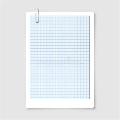 Sheet Of Graph Paper With Grid Millimeter Paper Texture Geometric Pattern Stock Vector