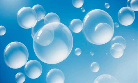 Floating Bubbles On Blue Gradient 48868068 Vector Art At Vecteezy