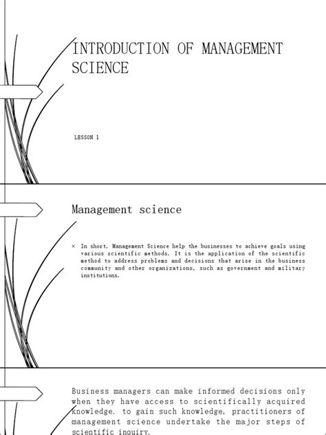 Management Science Lesson Autosaved Pdf Decision Making