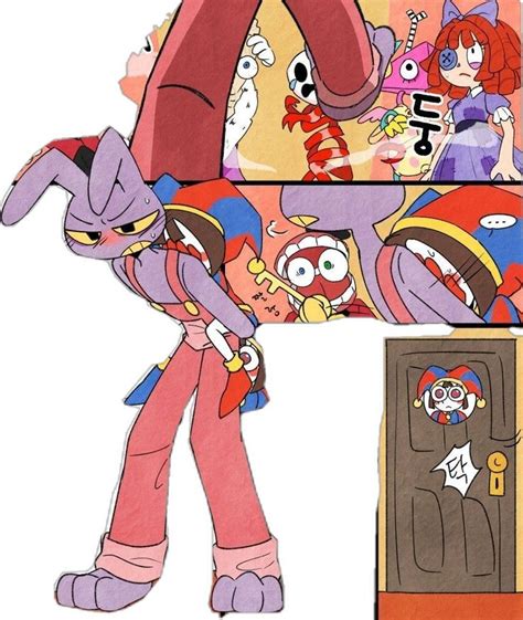 Jax X Pomni🌈🎪🎀 Garabatos Lindos Dibujos Bonitos Pegatinas Bonitas