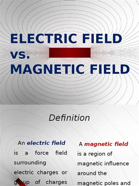 Electric Field Vs Magnetic Field Pdf Science And Mathematics