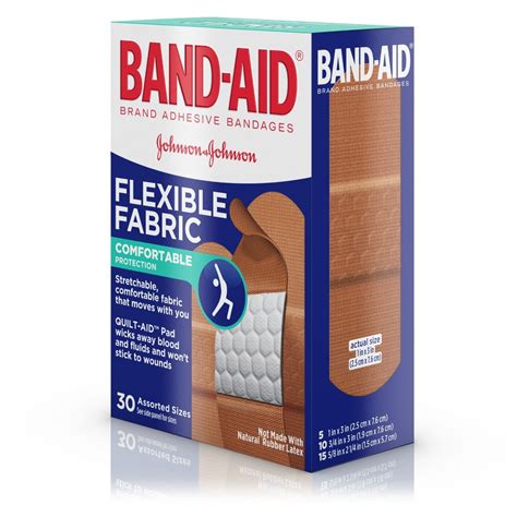 Band Aid Flexible Fabric Brand Adhesive Bandages 30ct 30 Ct Shipt