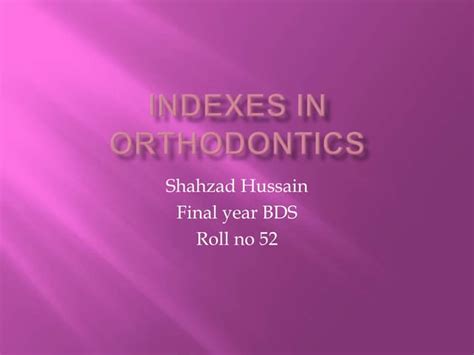 Peer Assessment Rating Par Orthodontic Index Pdf