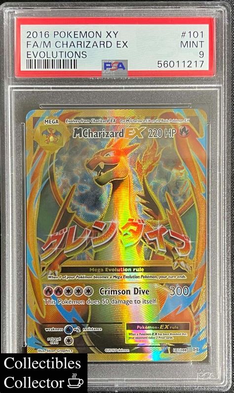 Mavin Pokemon Mega Charizard Ex Full Art Xy Evolutions 2016 Graded Psa 9 Mint
