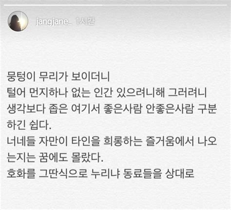 장재인 인스타스토리