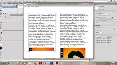 Membuat Scroll Pada Text Gambar Dan Video Multimedia Pembelajaran