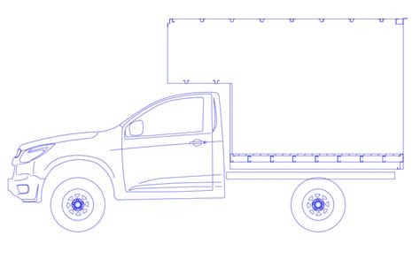 Elevation Of Vehicle Units D View Layout File In Dwg Format