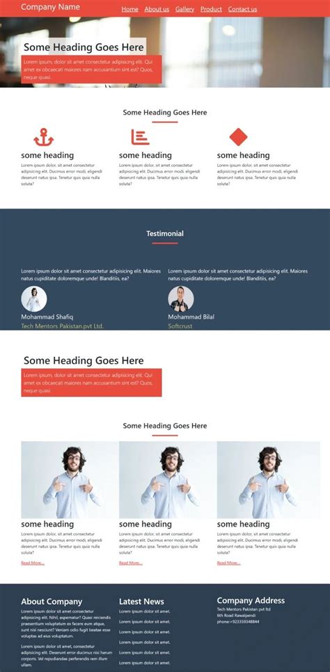 Ahmad Iqbal On Linkedin I Have Designed A Template Using Html5 Css3