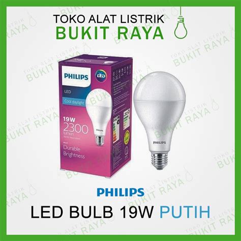 Jual Philips Led Bulb Watt Putih Cool Daylight W Cdl E A K Shopee Indonesia