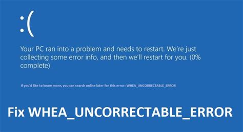 Fix WHEA UNCORRECTABLE ERROR On Windows TechCult
