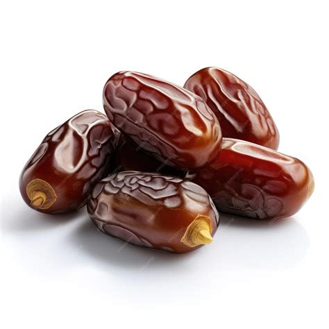 Premium Ai Image Medjool Dates Isolated On White Background Generative Ai