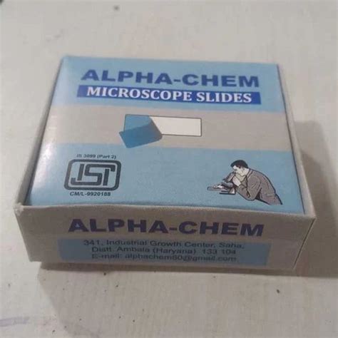 Alpha Chem Microscope Slide For Histopathology Size 76x26mm At ₹ 35