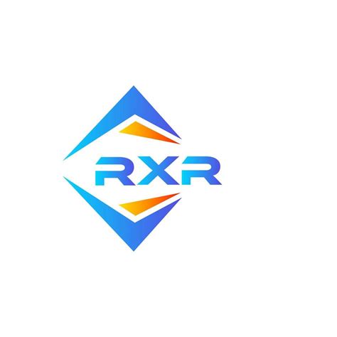 Rxr Abstract Technology Logo Design On White Background Rxr Creative Initials Letter Logo