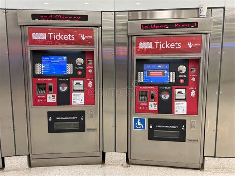 Muni Bart Machines Powell Street Station Bay Area Rapid Transit Bart Editorial Photo