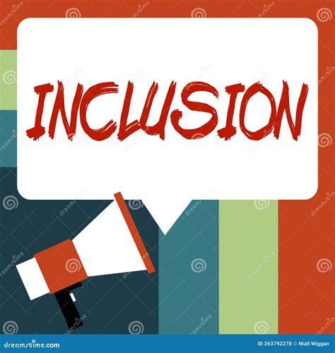 Sign Displaying Inclusion Conceptual Photo Action State Including Of Being Included Within