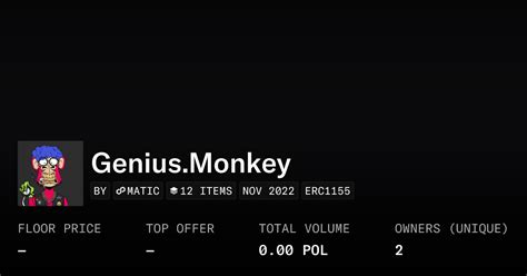 Geniusmonkey Collection Opensea