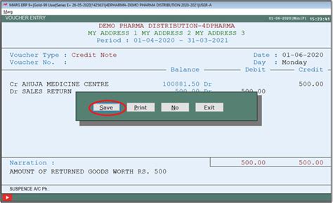 How To Create Credit Note Voucher In Marg Software