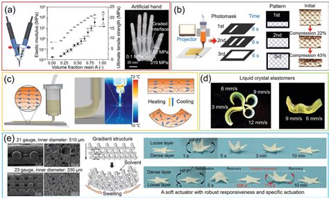 3d Printing Gradient Structures And Materials By Diw A Schematic