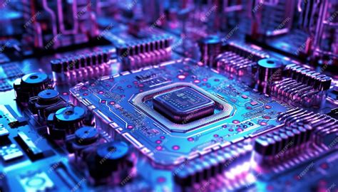 Premium Photo Futuristic Computer Equipment With Complex Circuit Board And Semiconductor