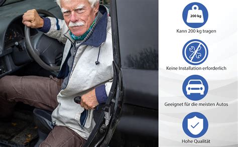 Kinola Auto Außentürgriffe Einstiegshilfe Auto Senioren Haltegriffe