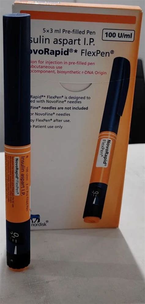 Novorapid Flexpen Injection Packaging Size 5 3 Ml 40 Iu Ml At Rs