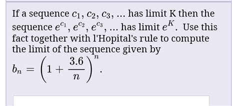 answered if a sequence c1 c2 c3 has limit… bartleby