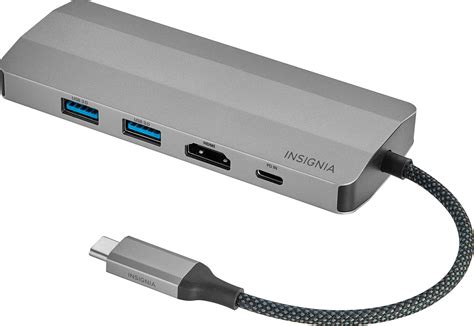 Insignia™ 7 Port Usb C Hub Gray Ns Ph571ms23 Best Buy