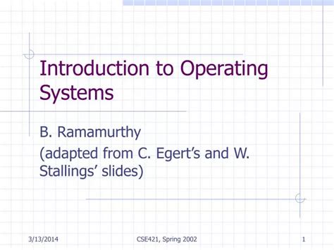 PPT Introduction To Operating Systems PowerPoint Presentation Free Download ID