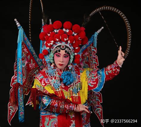 我的京剧照 京剧旦角化妆 京剧穆柯寨 穆桂英 刀马旦 知乎