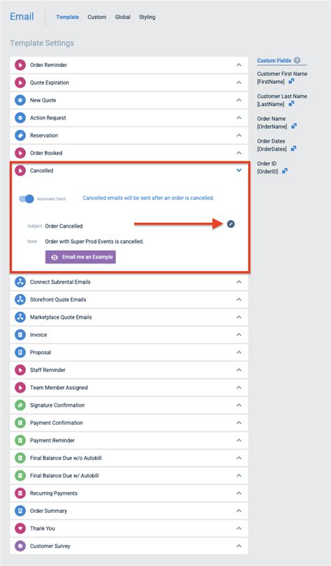 Email Template Cancelled Emails Tapgoods