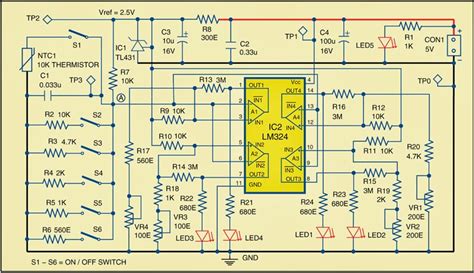 Temperature Monitor For Electronic Equipment Electronic Circuits Diagram