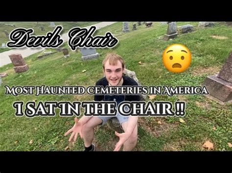 I Sat In The Devils Chair Greenwood Cemetery Decatur Illinois Ghost