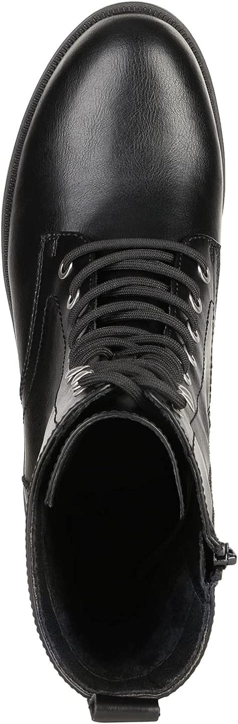 Dream Pairs Black Lace Up Combat Boots Mid Calf Military Winter Boot