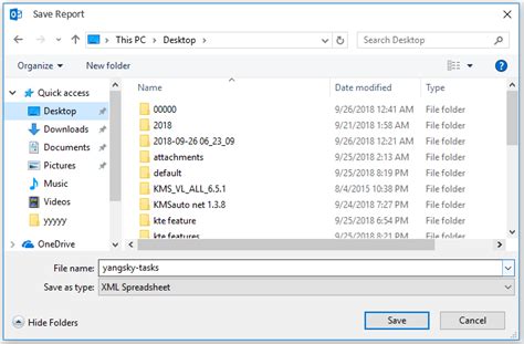 Quickly Export The Emails Or Tasks Listing Information To Excel File From Outlook