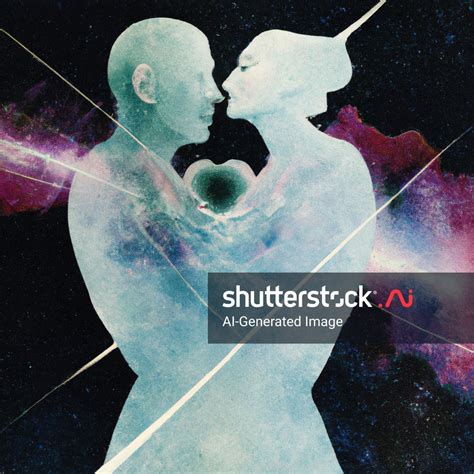 Image Split Scene Merging Reality Abstract Ai Generated Image