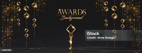 블랙과 골든 스테이지 로얄 어워드 그래픽 배경 조명 우아한 빛 현대 템플릿입니다 스레드 떨어지는 별 입자 회사 템플릿입니다 고급 빠른 라인 추상 트로피 인증서 배너