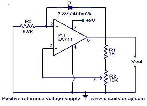 Negative Reference Voltage Generator Electronic Circuits And Diagrams Electronic Projects And