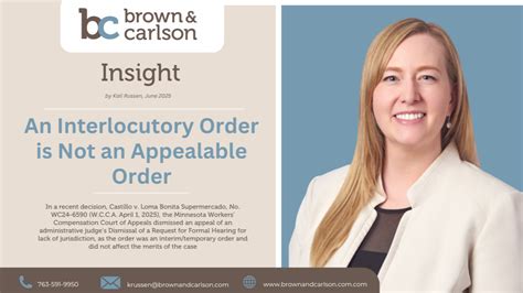 An Interlocutory Order Is Not An Appealable Order