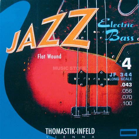 Thomastik 4 Bass Strings JF 344 43-100 Nickel Flat Wound | United Kingdom