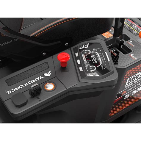 Yardforce 42 Inch 56v Zero Turn Lithium Ion Battery Powered Riding