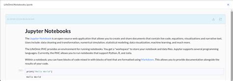Jupyter Notebooks Overview Lifeomic Platform Documentation