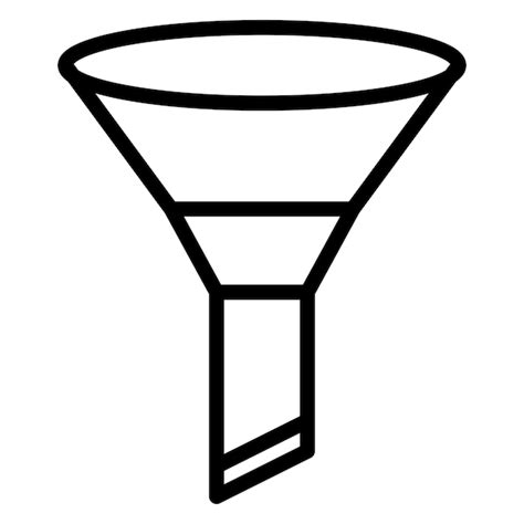 Premium Vector Funnel Vector Illustration