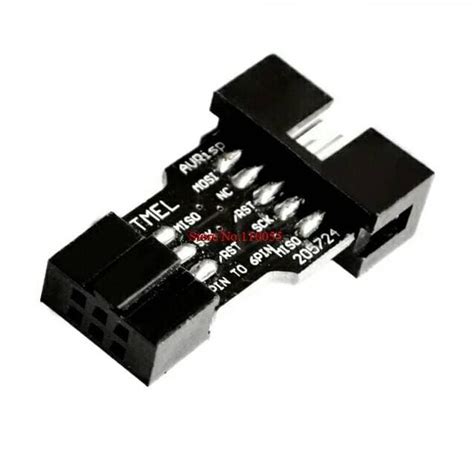 10 พินเป็น 6 พิน Avrisp อะแดปเตอร์แปลงพอร์ต Isp Icsp Avr ถึง Arduino